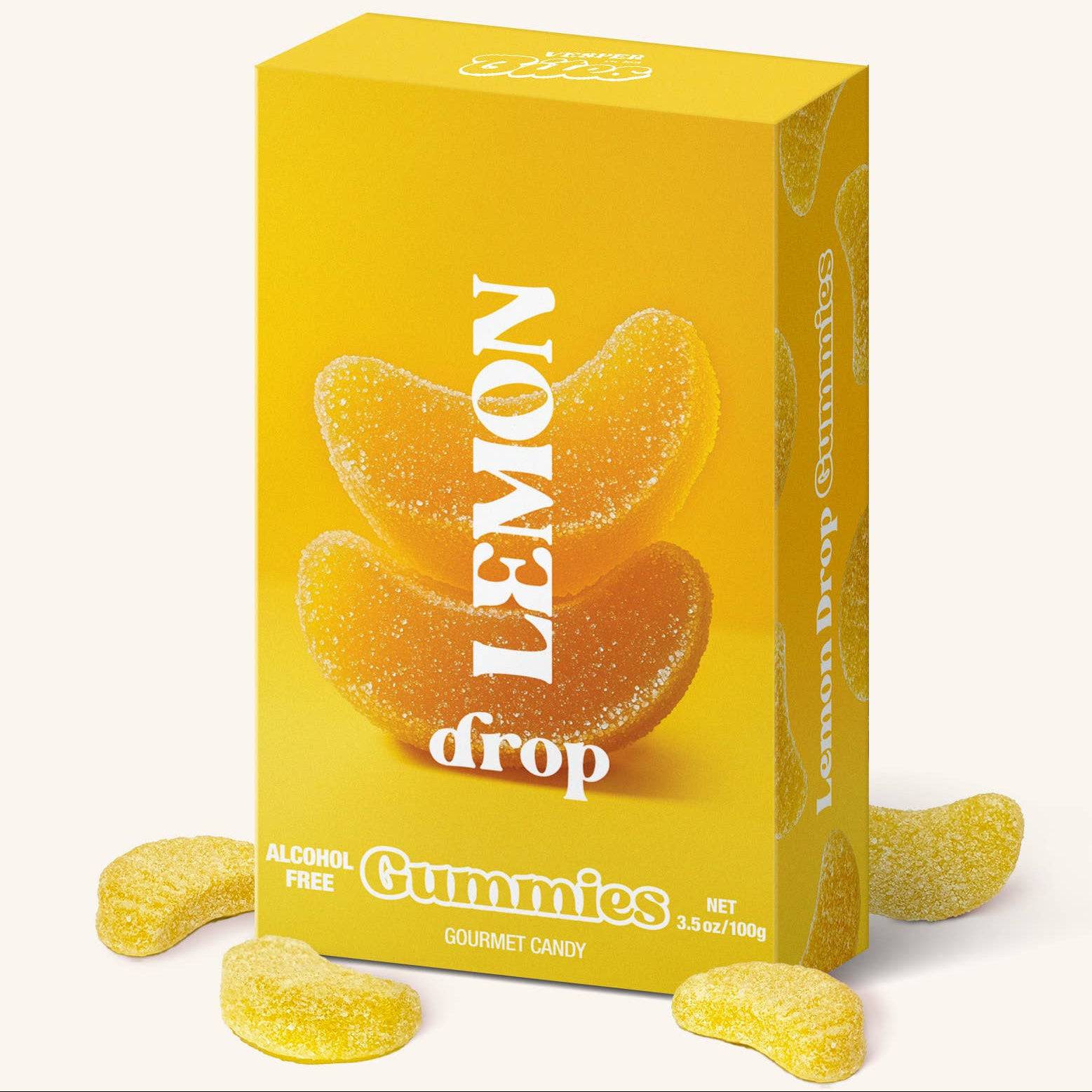Lemon Drop Gummies, Chewy Candies, Alcohol-Free – Gift Smack Gift Company