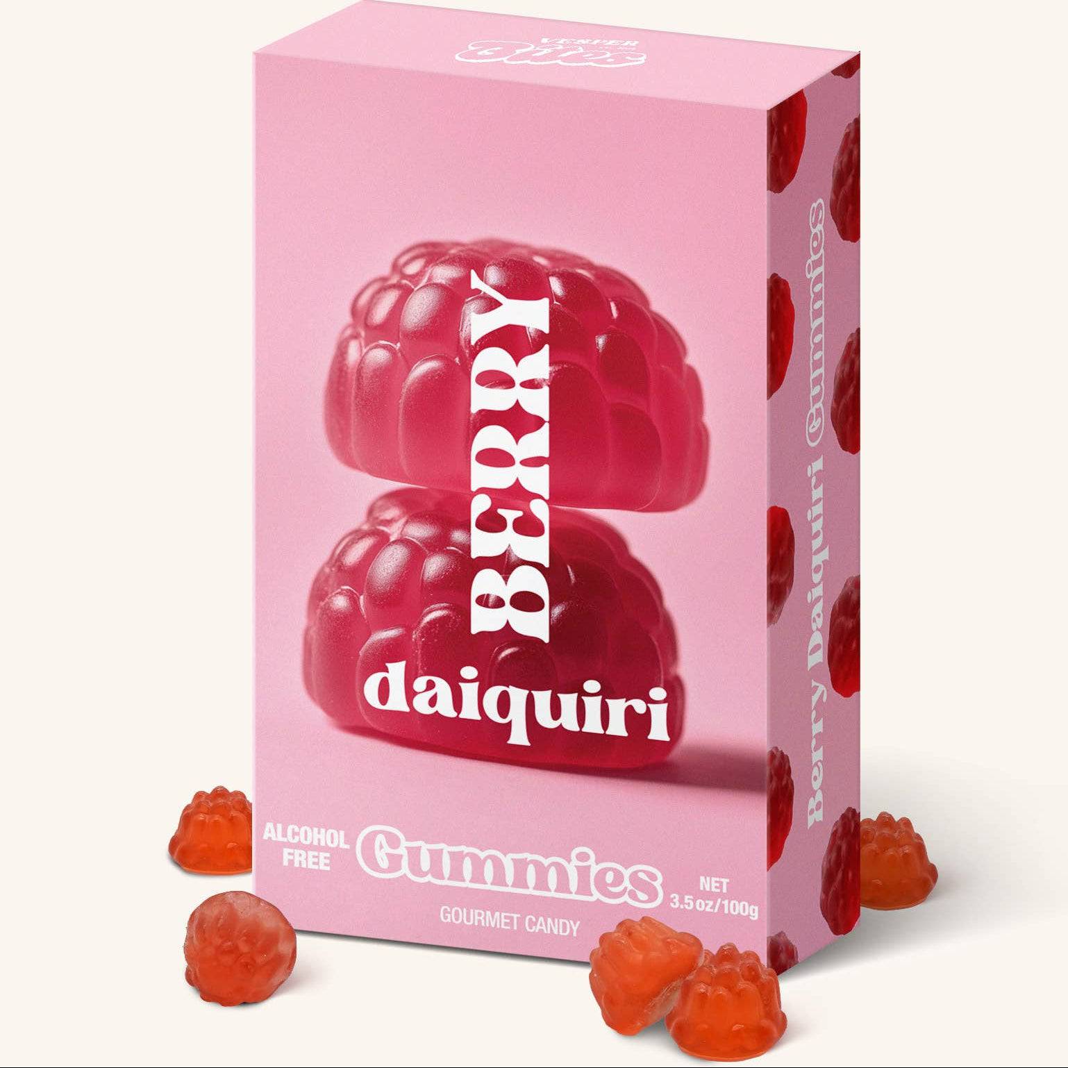 Berry Daiquiri Gummies, Chewy Candies, Alcohol-Free – Gift Smack Gift ...