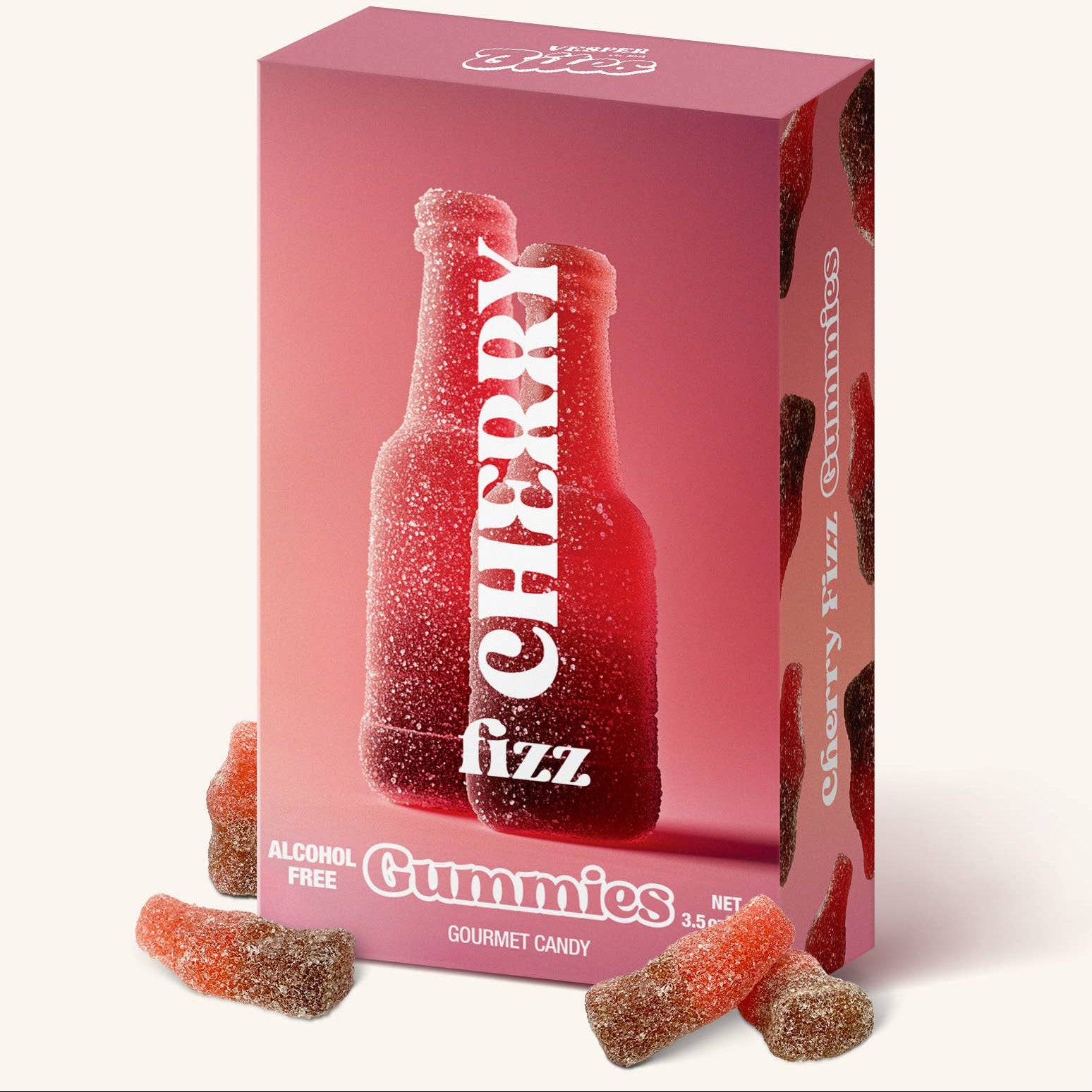 Cherry Fizz Gummies, Chewy Candies, Alcohol-Free – Gift Smack Gift Company